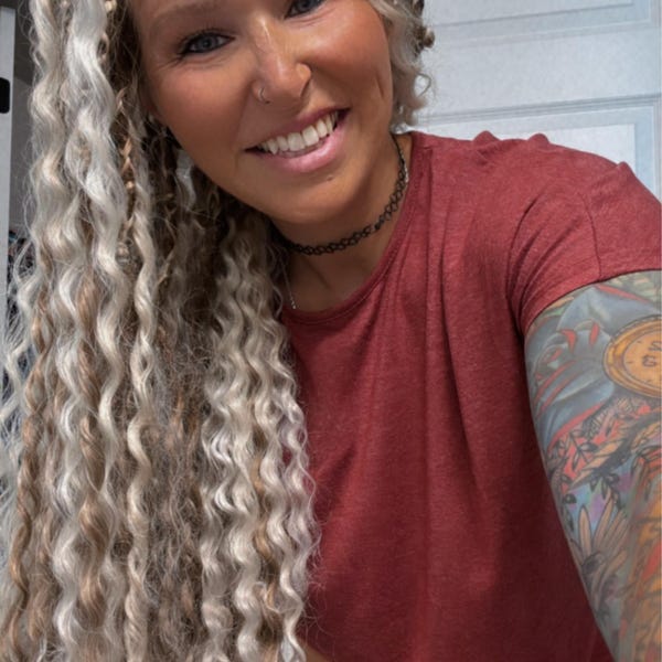 30 Inch 76 Cm Curly DE Dreadlock Extensions Strawberry Blonde - Etsy