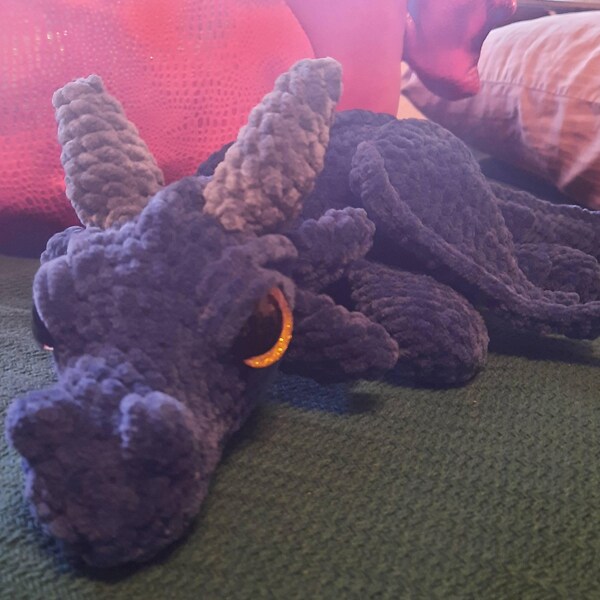 Crochet Dragon Pattern Morningstartail Feathertail Daggertail 2-in-1 ...