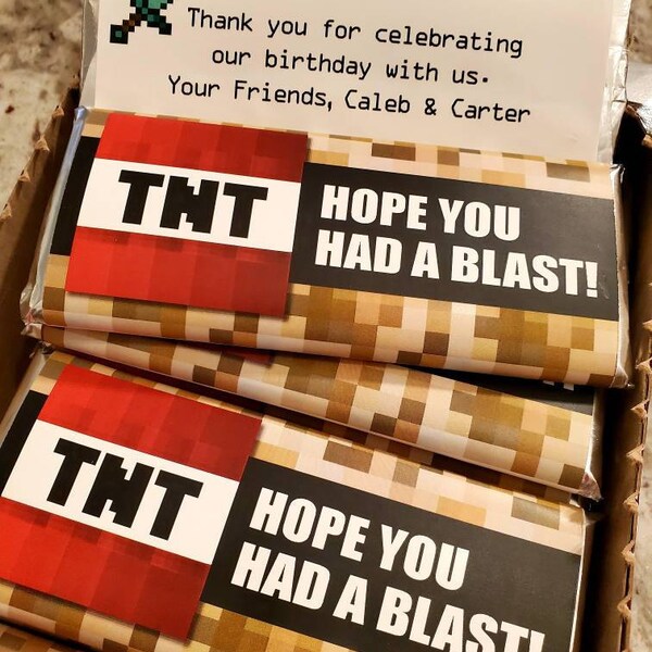 Set of 12 - TNT Hope You Had A Blast Personalized Candy Bar Wrappers ...