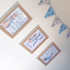 Personalised Peter Rabbit Prints Set of 3 Boys Nursery Wall - Etsy