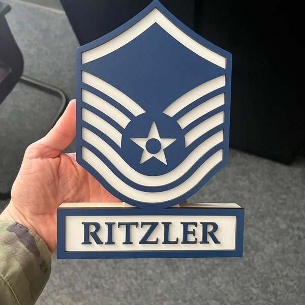 USAF Self Standing Rank Name Plate - United States Air Force Self ...