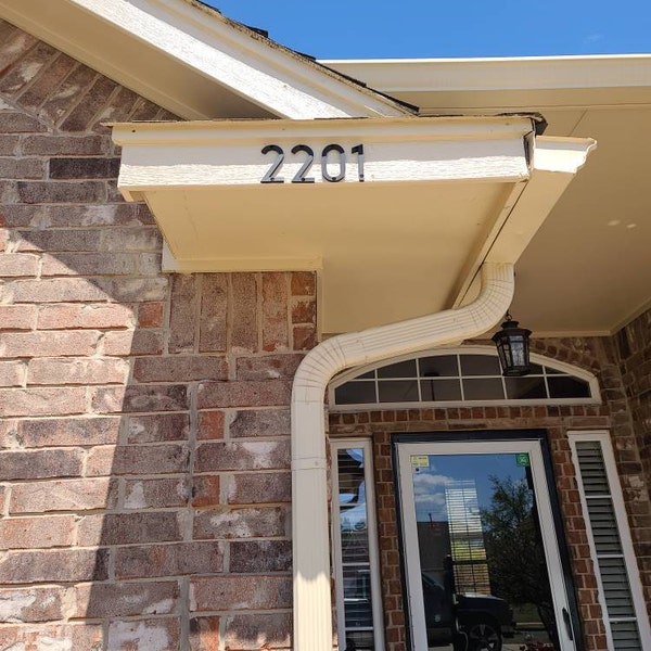 3.5 Inch Art Deco Narrow Modern House Numbers Letters - Etsy