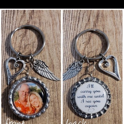 Memorial Keychain Memorial Gift Photo Memorial Remembrance Gift Custom ...