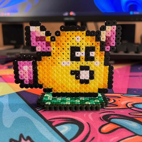 Derp Pokémon Made From Iron Beads, Perler Nintendo Videogames Bulbasaur ...