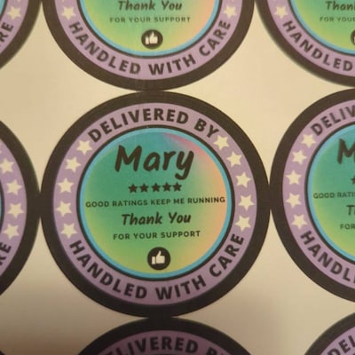 Uber Eats Delivery Stickers for Gig Workers. Custom Personalized Uber ...