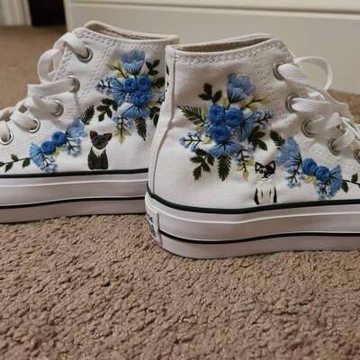 Embroidered Converse/ Converse Custom Constellation Embroidery ...