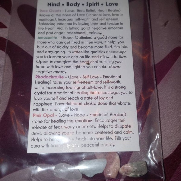 Self Love Crystal Set Chips - Self Care Set - Mini Gemstone Chips ...