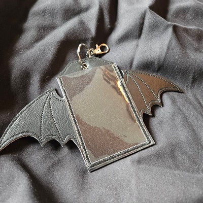 Batty Black Bat Vinyl Embroidery Inhaler Cover Inhaler Case Halloween ...
