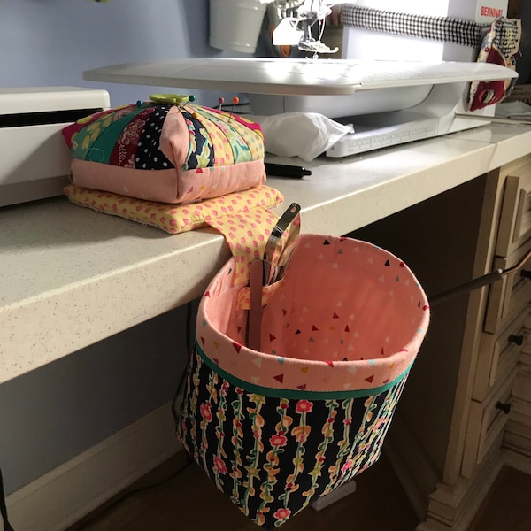 SEW SASSY Thread Catcher Sewing Pattern, Pincushion Scrap Bag, Tutorial ...