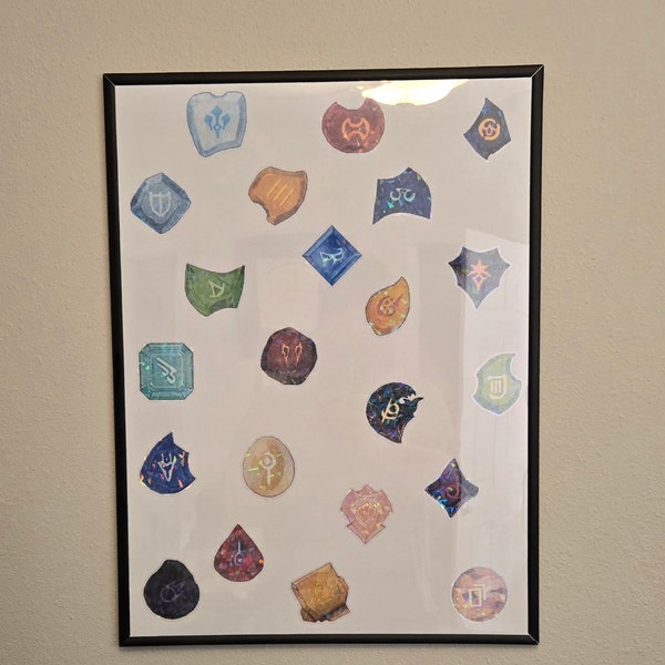 FFXIV Inspired Pixel Job Stone Sticker Viper - Etsy