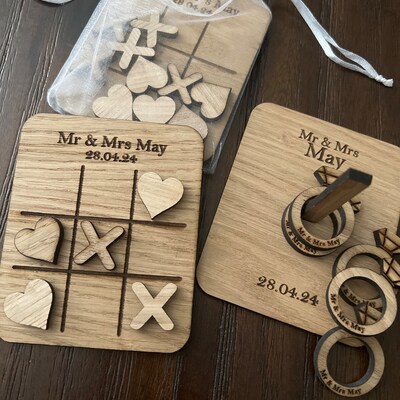 Personalised Table Top Wedding Games Wedding Favours Wedding Keepsake ...
