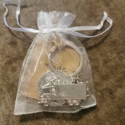 St Christopher & Wagon Keyring Wagon Driver Gift Truck Driver - Etsy