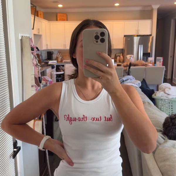 Menace First Woman Second Embroidered Unisex T-shirt or Sweatshirt - Etsy