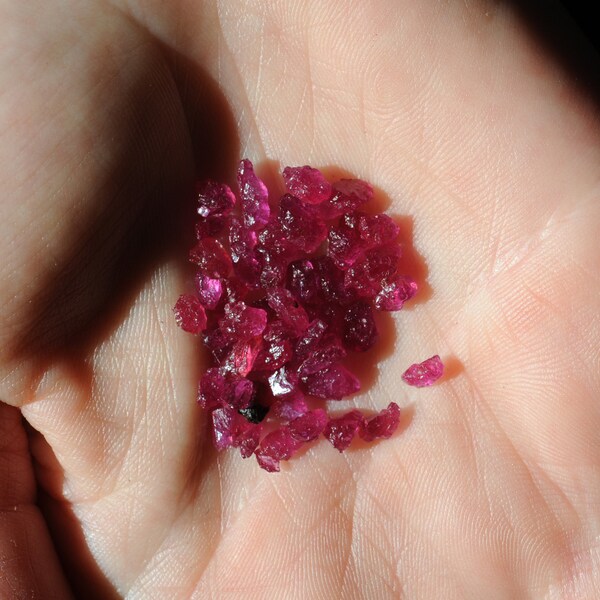 50 Pieces Precious Ruby Rough/ruby Raw/red Pink Ruby/ruby Crystal/rocks ...
