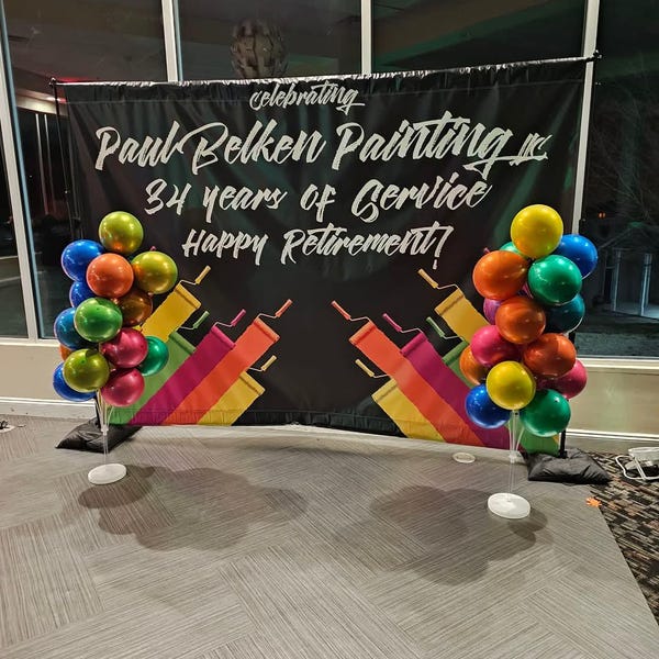 Custom Backdrop Banner, Complete Custom Design, Birthday Party Banner ...