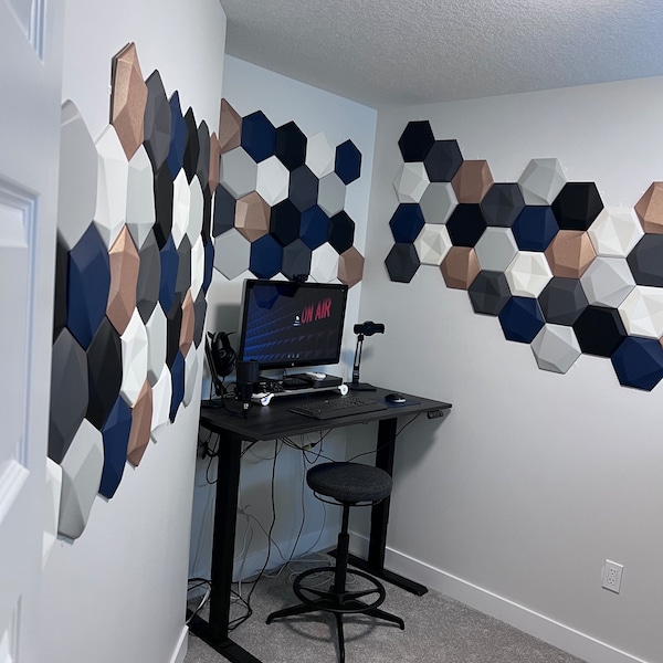 DECORATIVE SOUNDPROOFING Tile Acoustic Panel Sound Absorbing Panel ...
