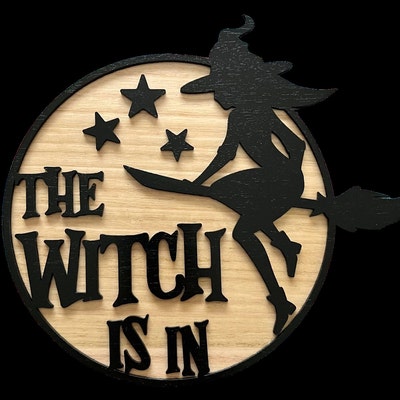 The Witch is in Svg, Halloween Door Sign, Halloween SVG, Halloween ...