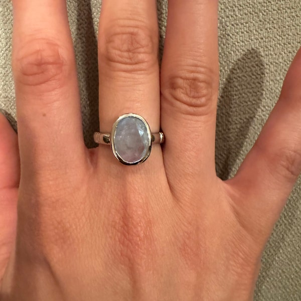 Natural Red Coral Cylindrical Shape (moonga) Gemstone Copper Ring | 3ct ...