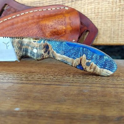 Micarta Disco 80s Fiber Knife Handle Block Scales Stabilize Wood Burl ...