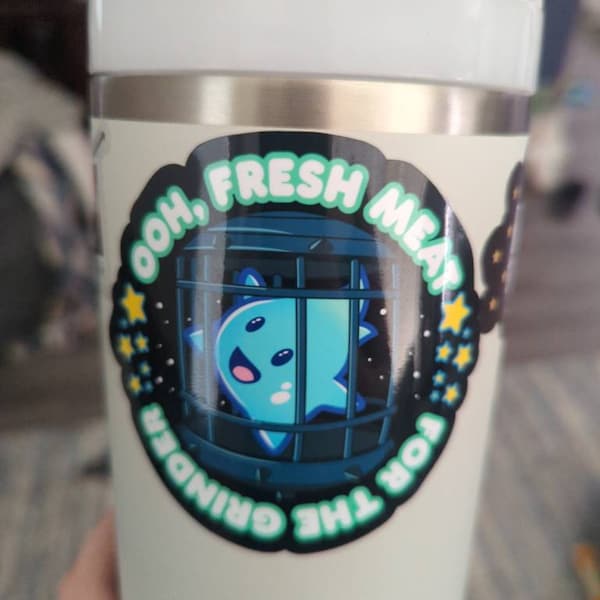 Lumalee Fresh Meat | Gamer Sticker | Super Mario | 3.5" | Waterproof ...