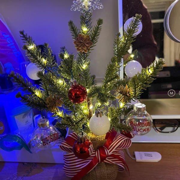 TCU Mini Christmas Tree - Etsy