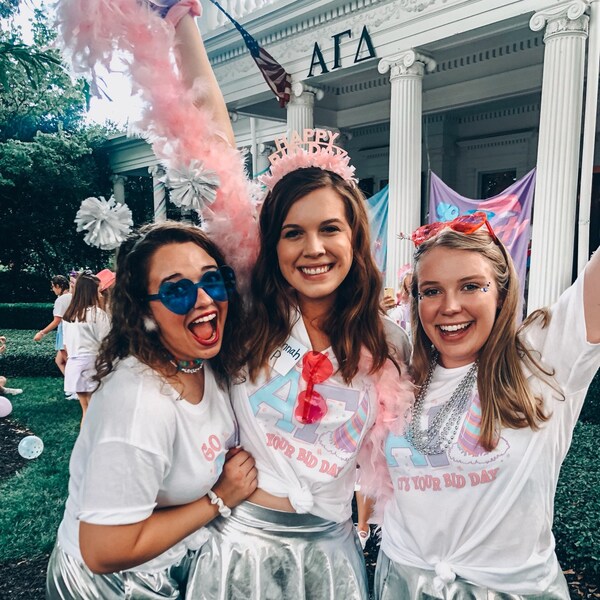 Happy Bid Day Crown, Sorority Headband, Bid Night, Bid Day, Greek Life ...