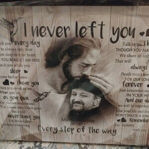 Personalized Safe in Jesus's Arms Canvas From Photo Custom Memorial ...