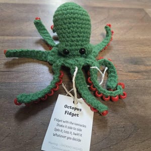 Beaded Fidget Octopus Crochet Pattern: Beginner Friendly, No Sew ...