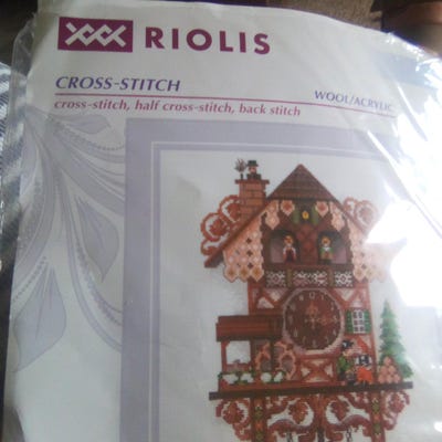 RIOLIS Counted Cross Stitch Kit 2218 Ginger Observer, Embroidery Kit With an Orange Cat Watching ...