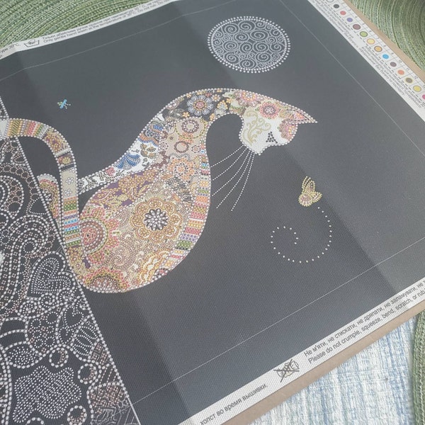 DIY Bead Embroidery Kit Crow, GIFT Size: 25×35 Cm (9.8"×13.8") | Abris ...