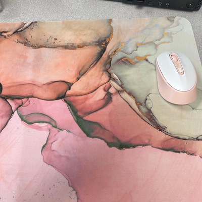 Alcohol Ink Print Desk Mat, Desk Accessory, Cute Workspace, Trendy ...