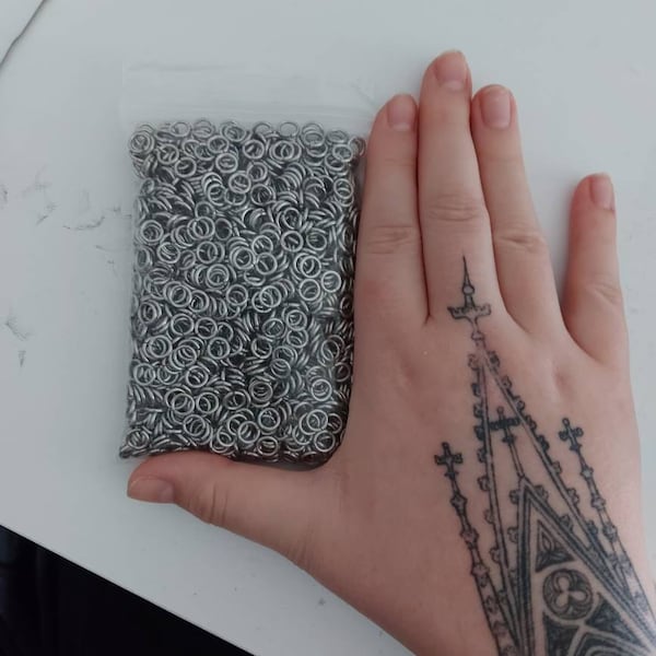 15.0x2.0mm, Stainless Steel Jump Rings, Machine Cut, Chainmaille Rings ...