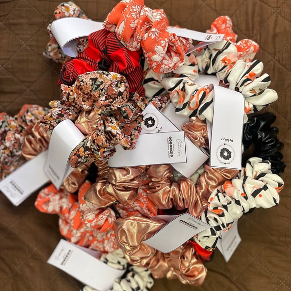 Scrunchie Tag Canva Templates, Printable Scrunchie Hang Tags, Editable ...