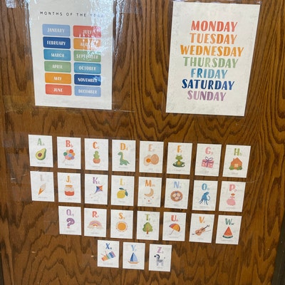 Printable Alphabet Flash Cards, Classroom Decor, Toddlers Preschool ...
