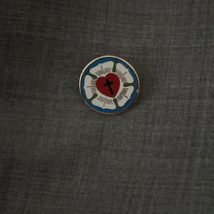 Protestant Reformation Luther Rose Pin, Confirmation Gift - Etsy