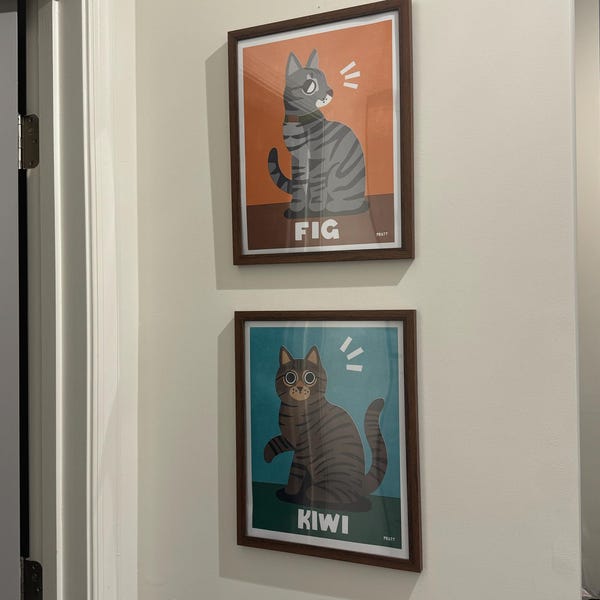 Kitten Nursery - Poster | Fine Art Print | Cat Folk Art Bedroom Wall ...