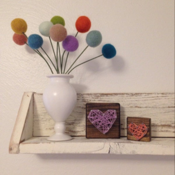 Spring Flower Bouquet- Spring Wool Felt Ball Flower-colorful Wedding ...
