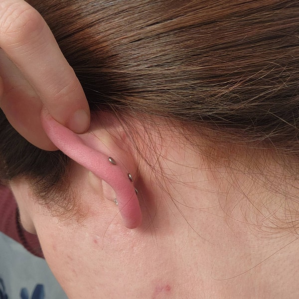 Titanium Cz Threadless Push Pin Labret, Flat Back Earrings, Cartilage ...