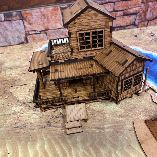 Laser Cut 28mm MDF Terrain: Colonial Village - 6 Piece Set - Etsy