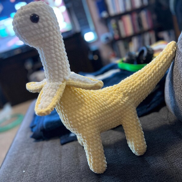 Bananasaurus Dinosaur NO SEW Crochet Pattern - Etsy Canada