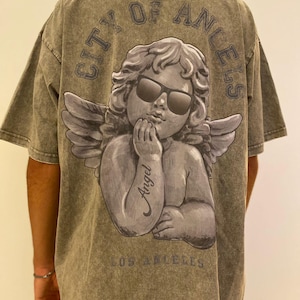 LOVE Wash Acid Y2K Trendy Retro Shirt, Mineral Washed Y2K Clothes ...