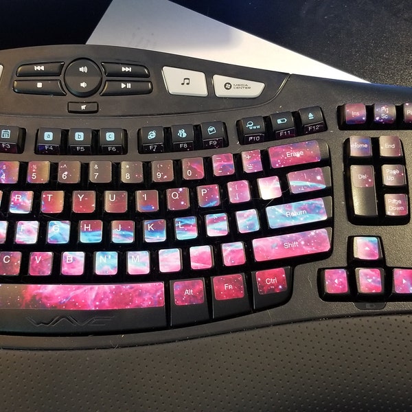 Mechanical Keyboard Cherry MX Keycaps PC Vinyl Decals Skin - Space 001 ...