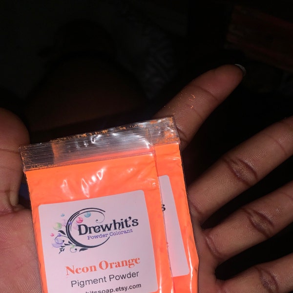 Neon Orange Color Pigment Powder (matte) - Etsy