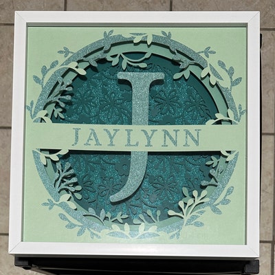3D Split Monogram A-Z Shadow Box Custom Name Alphabet Family - Etsy