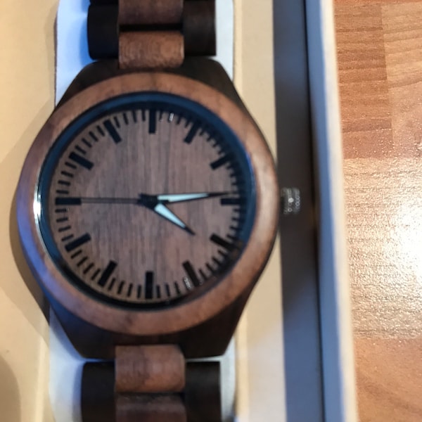 Men's Wood Watch, Engraved Watch, Anniversary Gift for Him ...