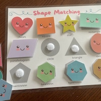 Shapes Matching Activity Printable Pdf Page, Toddler, Preschool ...