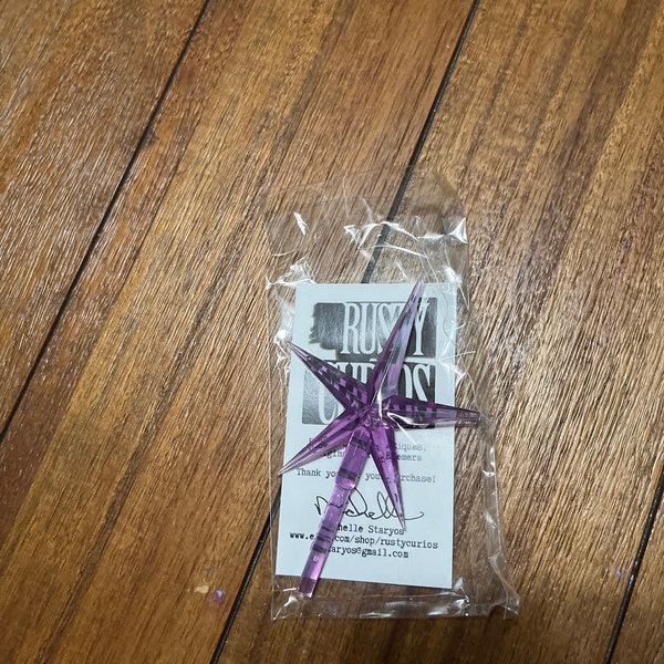 Large Ceramic Christmas Tree Stars. Replacement Star. Aqua-blue-clear ...