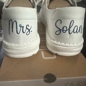 Womens / Wedding Custom Dude Shoes Perfect for Custom Gifts, Bridal ...