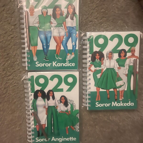 1908 Sisterhood in Pink & Green | the Original Planner Notebook ...