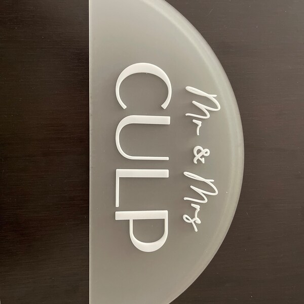 Silver Acrylic Top Table Mr & Mrs Signs With Stand, Silver Mirror Gold ...